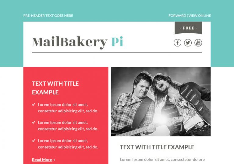 High Quality Free HTML Email Templates by MailBakery