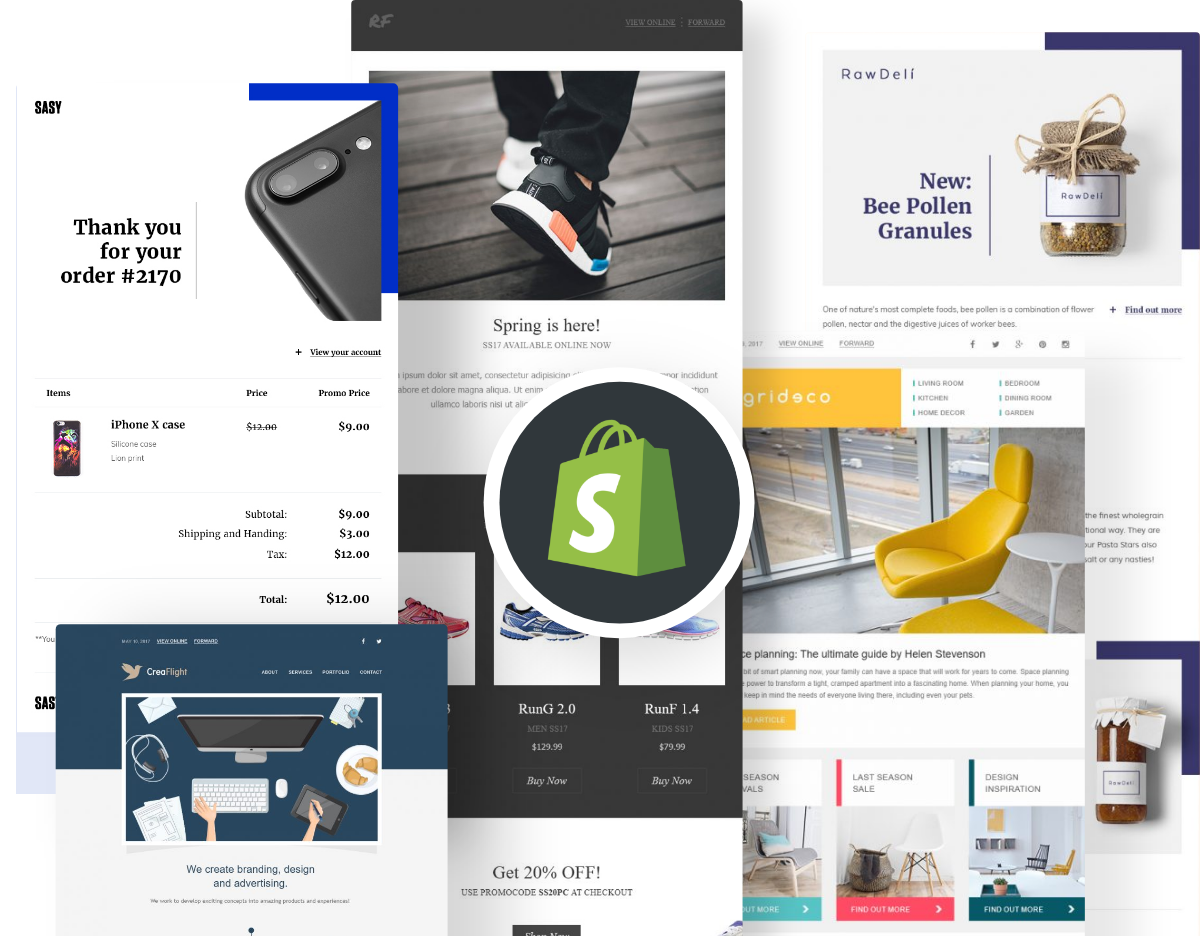 Custom Shopify Notification Emails Design Coding By MailBakery